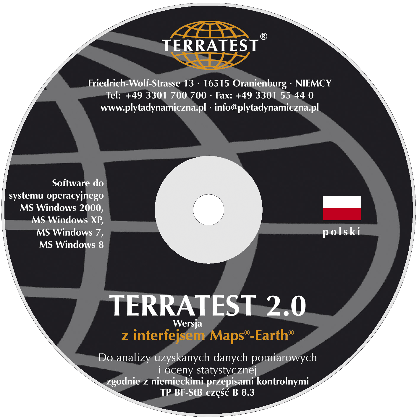 Software “TERRATEST 2.0” dla płyty dynamicznej - Lekka plyta dynamiczna